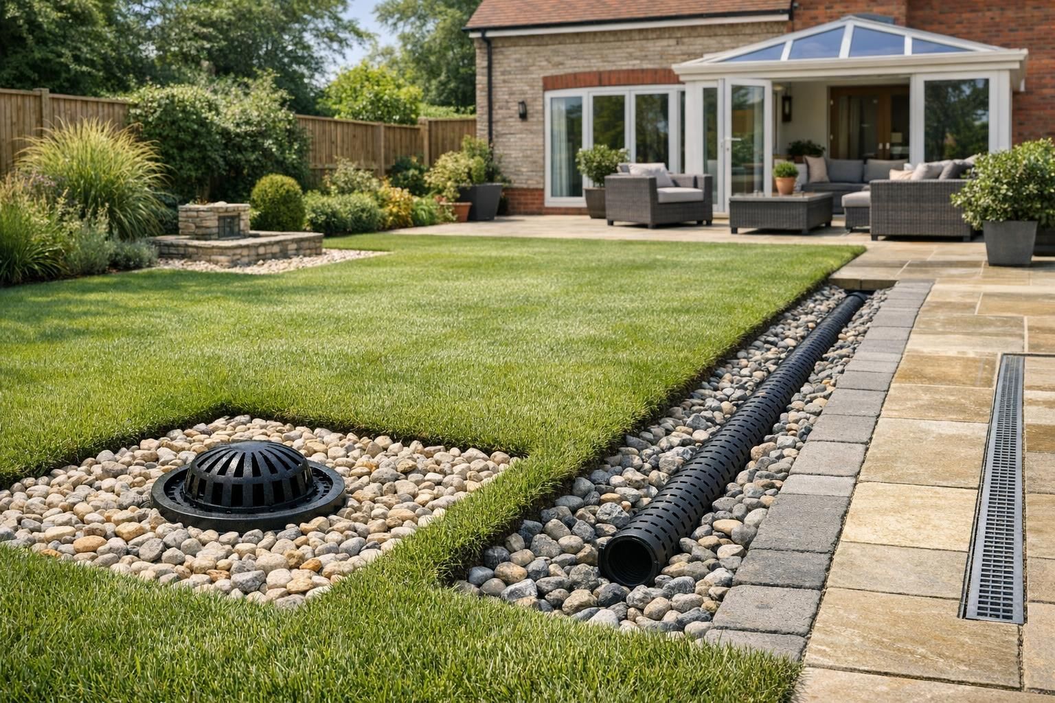 Garden Drainage Costs 2026: Soakaways & French Drains | BookaBuilderUK.com